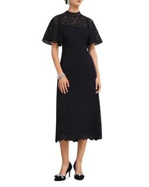 HOBBS LONDON Aylesbury Lace Midi Dress