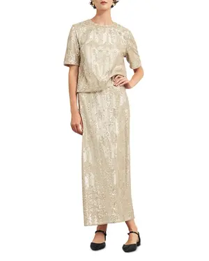 HOBBS LONDON Sequined Marlowe Maxi Skirt