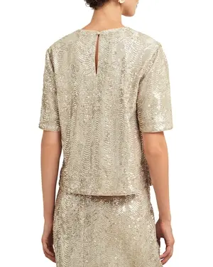 HOBBS LONDON Marlowe Limited Sequined Top