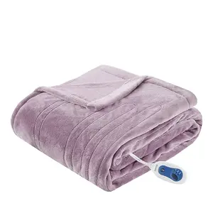 BEAUTYREST Plush Heated Throw, 60 X 70 - Lavender