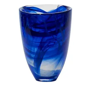 KOSTA BODA Contrast Vase - Blue