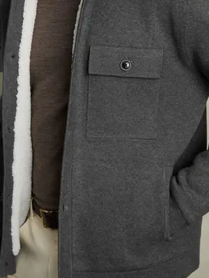 REISS Heritage Fleece-lined Jacket