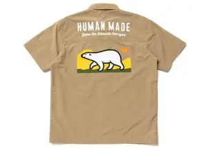 HUMAN MADE Polar Bear Camp Shirt - Beige