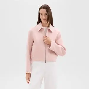Theory Blouson Jacket In Double-face Wool-cashmere