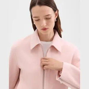 Theory Blouson Jacket In Double-face Wool-cashmere