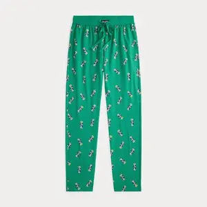 Ralph Lauren Polo Bear Jersey Pajama Pant - Billiard Green