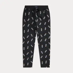 Ralph Lauren Polo Bear Jersey Pajama Pant - Polo Black