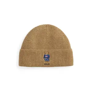 Ralph Lauren Polo Bear Rib-knit Beanie - Classic Camel