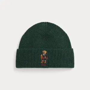 Ralph Lauren Polo Bear Rib-knit Beanie - Hunt Club Green