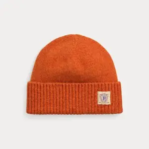 Ralph Lauren Ralph Lauren Brushed Wool Beanie College Orange