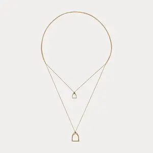 Ralph Lauren Rose Gold Double-stirrup Lariat Necklace - K Rose Gold