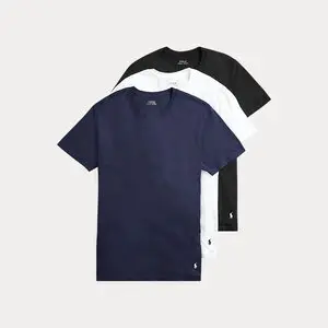 Ralph Lauren Classic Fit Wicking Crew 3-pack Navy, White, Black