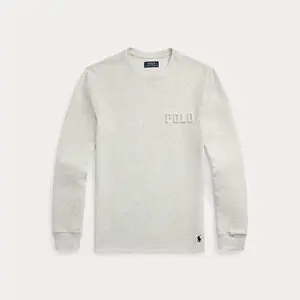Ralph Lauren Logo Waffle-knit Sleep Shirt - Classic Heather