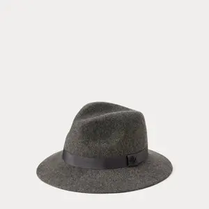 Ralph Lauren Ribbon-trim Fedora - Grey Heather