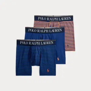 Ralph Lauren 4d-flex Microfiber Boxer Brief 3-pack - Cruise Navy