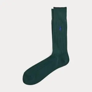 Ralph Lauren Ribbed Dress Socks - Alpine Green