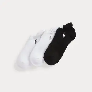 Ralph Lauren Cushioned Ankle Socks 3 Pack - Black