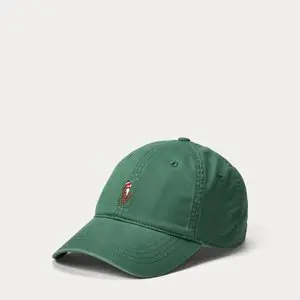 Ralph Lauren Stretch-Cotton Twill Cap Washed Forest