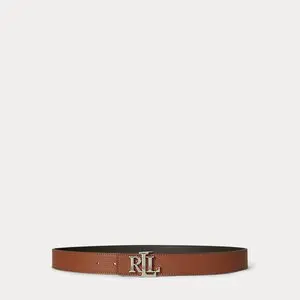 Ralph Lauren Ralph Lauren Logo Reversible Leather Belt Lauren Tan/dark Olive