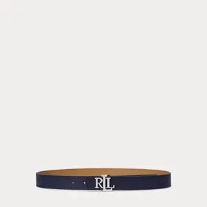 Ralph Lauren Ralph Lauren Logo Reversible Leather Belt Refined Navy/camel
