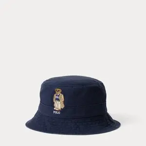 Ralph Lauren Polo Bear Twill Bucket Hat - Newport Navy