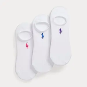 Ralph Lauren Gripper Ankle Socks 6-pack - White