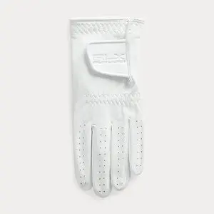 Ralph Lauren Leather Golf Glove Left Hand - White (left)