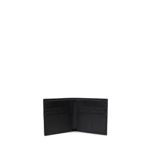 Ralph Lauren Pebbled Leather Billfold Wallet - Black