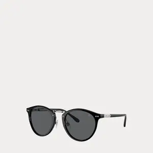 Ralph Lauren Automotive Round Sunglasses - Black