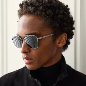 Ralph Lauren Automotive Round Sunglasses - Black