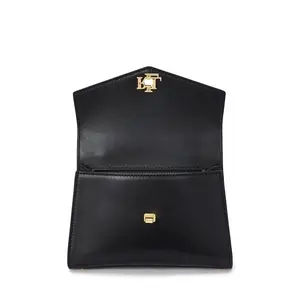 Ralph Lauren Leather Small Farrah Satchel - Black