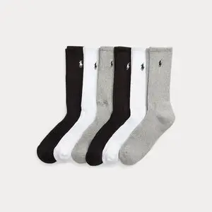 Ralph Lauren Ralph Lauren Cotton-Blend Crew Socks 6-Pack Ghast