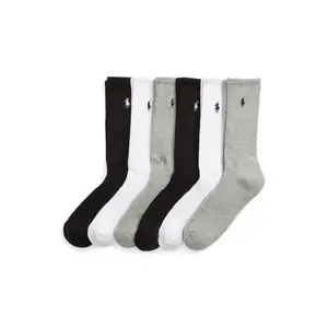Ralph Lauren Cotton-blend Crew Socks 6-pack - Multi