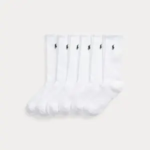 Ralph Lauren Cotton-blend Crew Socks 6-pack - White
