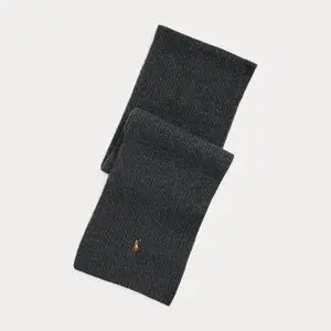 Ralph Lauren Rib-knit Wool-blend Scarf Barclay Heather