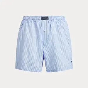 Ralph Lauren Classic Woven Cotton Boxer Navy Stripe