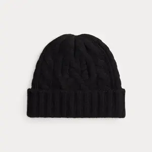 Ralph Lauren Cable-knit Wool-cashmere Beanie - Polo Black
