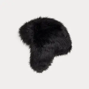 Ralph Lauren Faux-fur Trapper Hat - Black