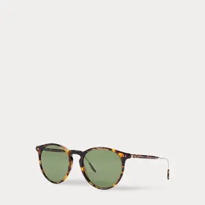Ralph Lauren Heritage Round Sunglasses - Shiny Antique Havana