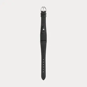 Ralph Lauren Petite Stirrup Calfskin Watch Strap - Black