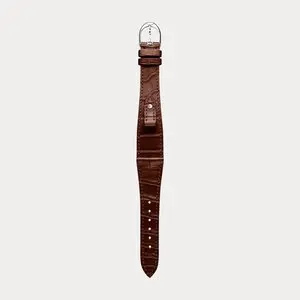 Ralph Lauren Stirrup Alligator Watch Strap Brown
