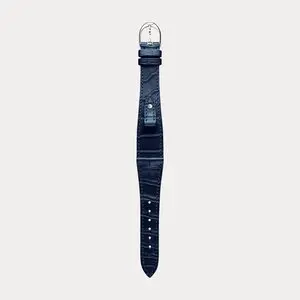 Ralph Lauren Stirrup Alligator Watch Strap Navy