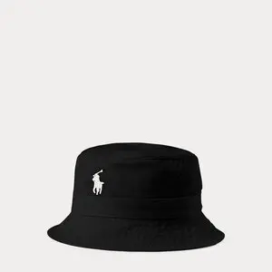 Ralph Lauren Cotton Chino Bucket Hat - Black