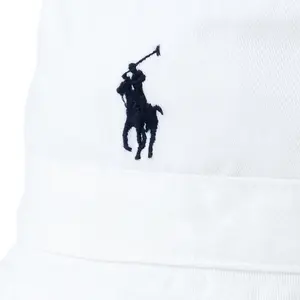 Ralph Lauren Cotton Chino Bucket Hat - White