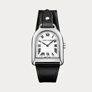 Ralph Lauren Stirrup Medium Steel Watch - White Dial