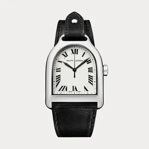 Ralph Lauren Stirrup Large Steel Watch - White Dial
