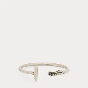 Ralph Lauren Sterling Silver Polo Mallet Cuff - Grey