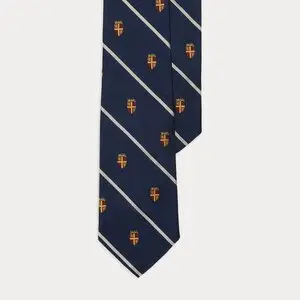 Ralph Lauren Striped Silk Repp Neck Tie - Navy