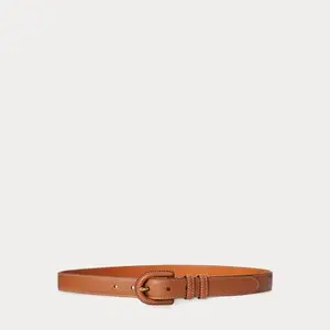 Ralph Lauren Calfskin Buckle Belt - Rl Gold