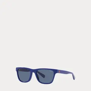 Ralph Lauren Round Frame Sunglasses - Shiny Royal Blue